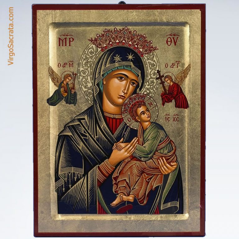 Our Lady of Perpetual Help Hand-Painted Icon